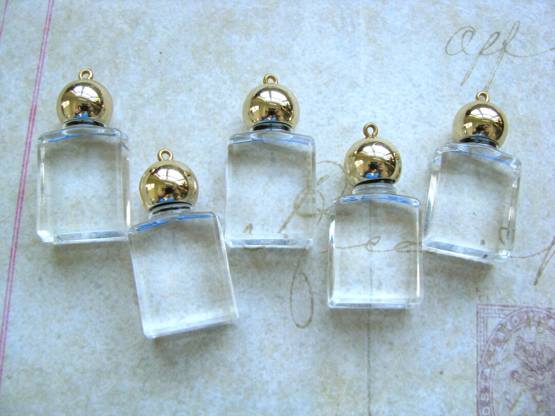 5pc 38mm Clear Acrylic Bottle Shape Charms Charm Pendant Pendants ...
