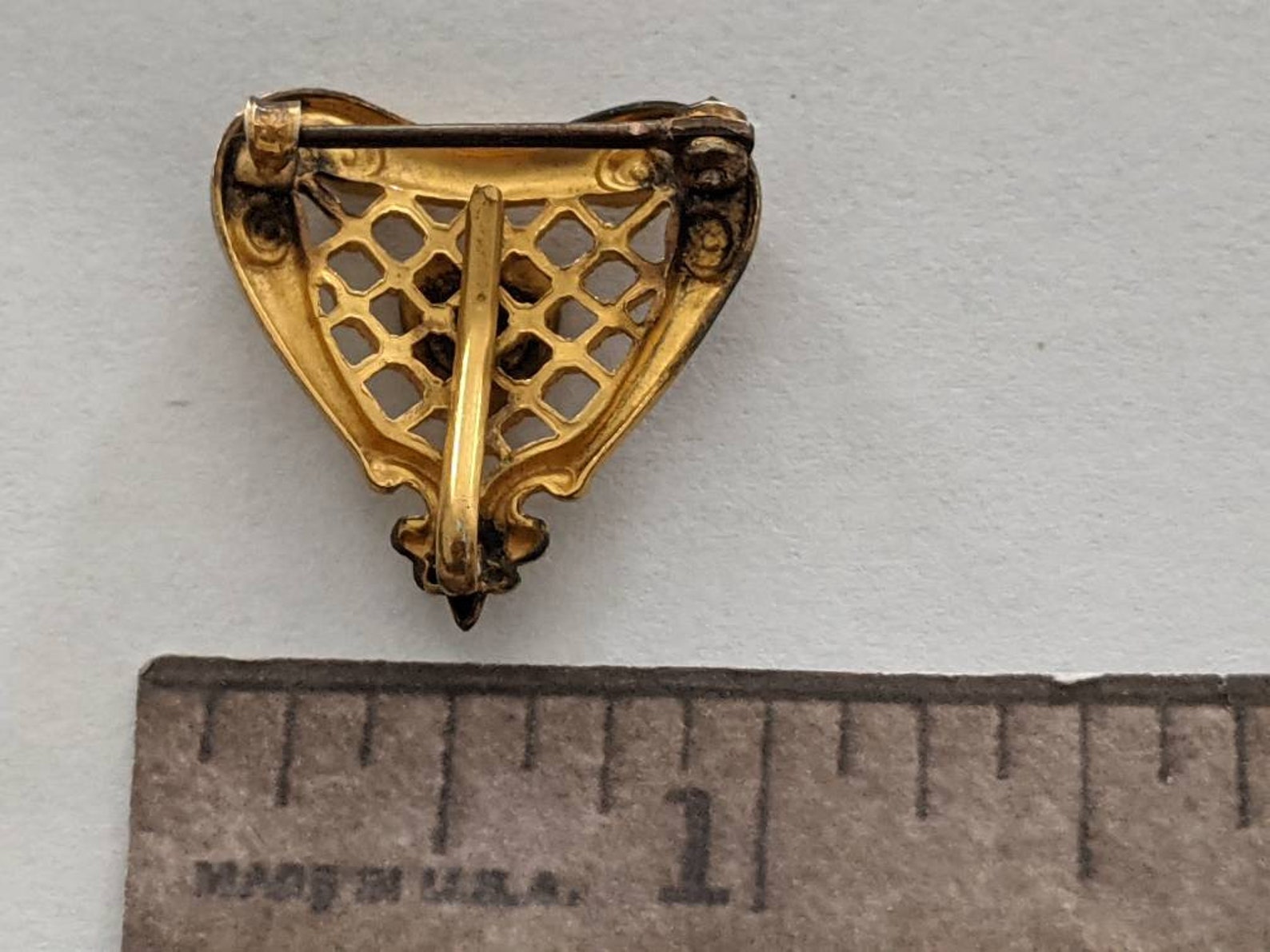 Antique pocket watch chain brooch c clasp Victorian - Etsy España