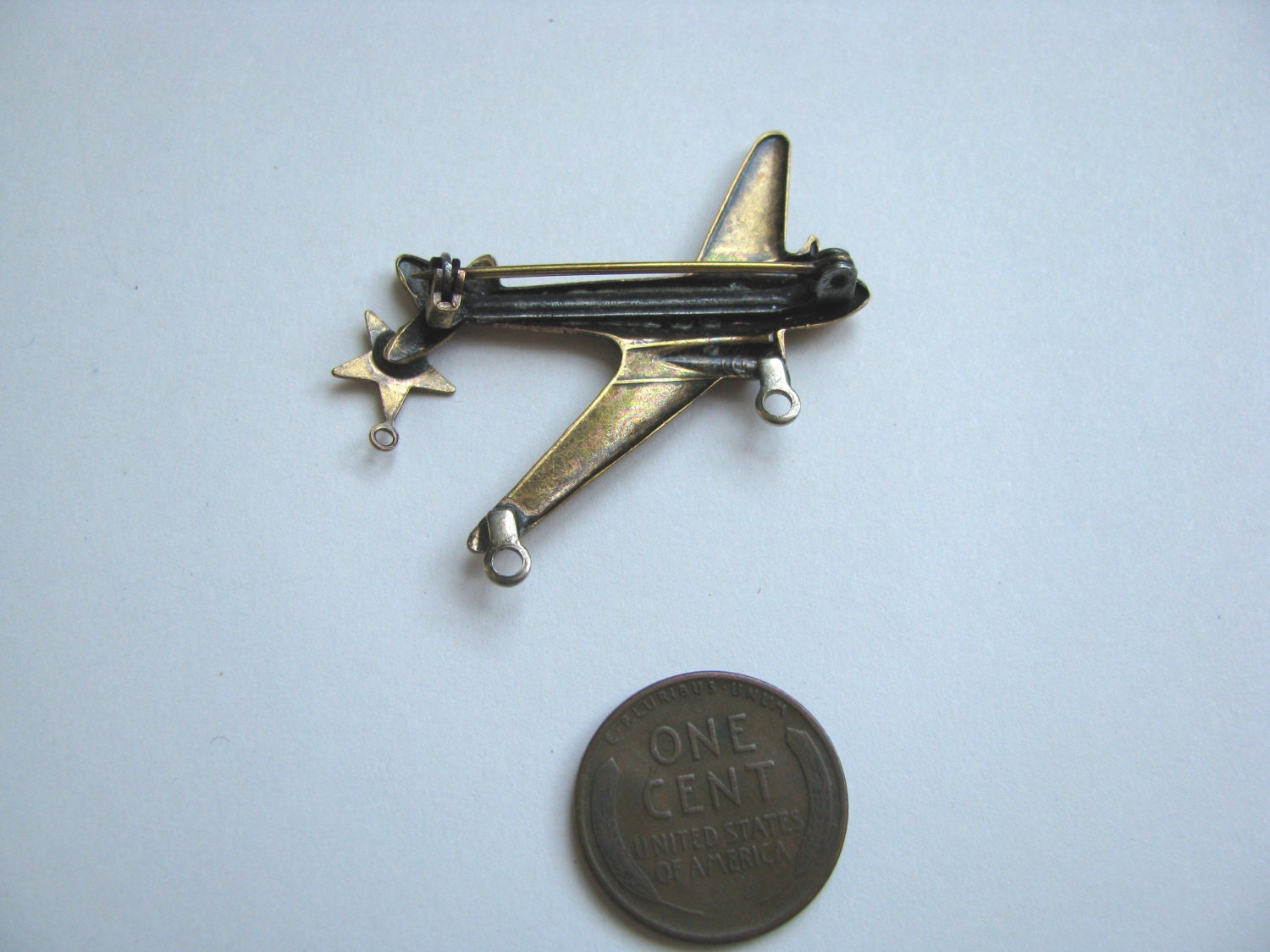 Vintage Airplane Brooch Pin Pins Button Tac Tack Hat Lapel Plane ...