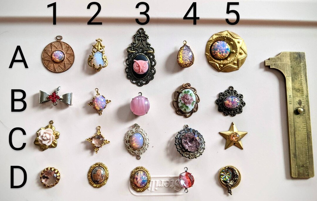 1pc Pink Findings Connectors Pendants Parts Etc for Jewelry - Etsy