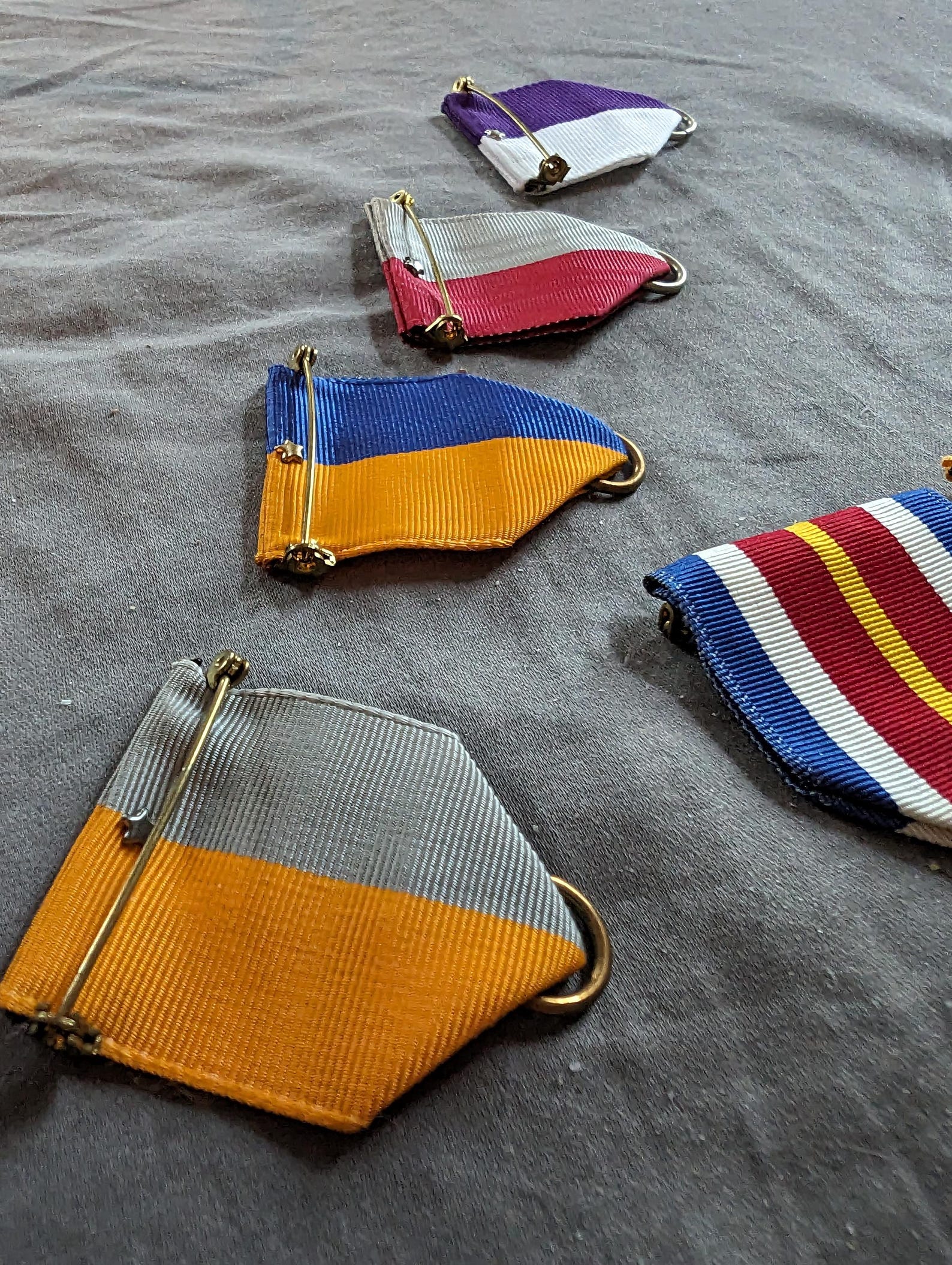 1pc Vintage Military Ribbon Pin Brooch Without Medal Attachment - Etsy