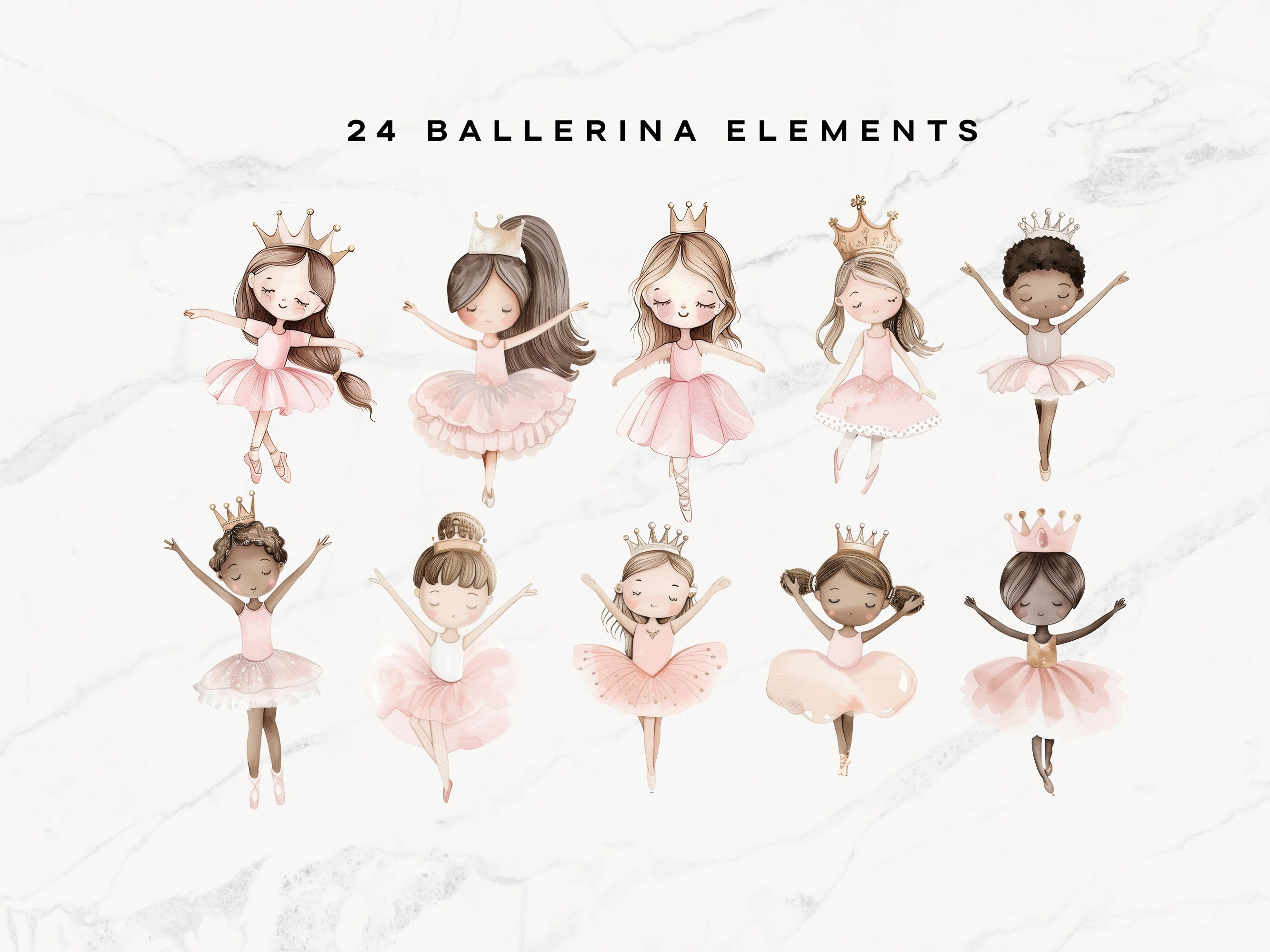 Watercolor Ballerina Clipart Ballerina Png Tutu Png Tutu and Shoes ...