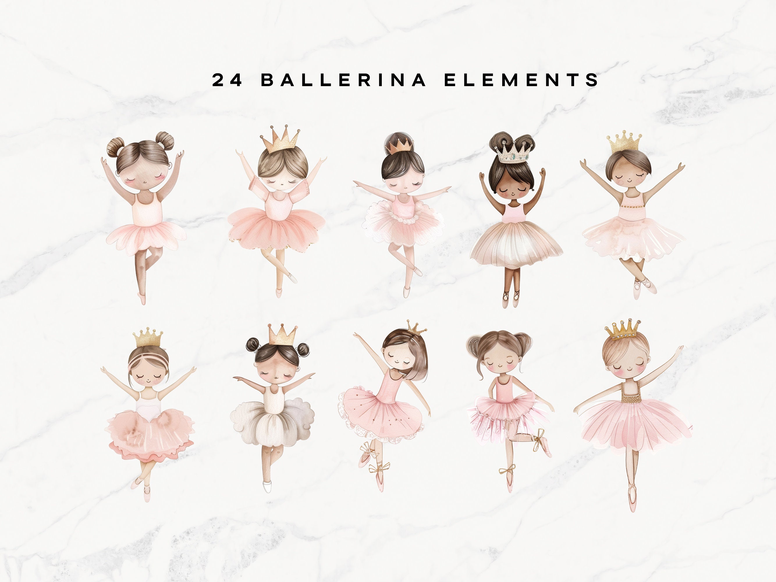 Watercolor Ballerina Clipart Ballerina Png Tutu Png Tutu and Shoes ...