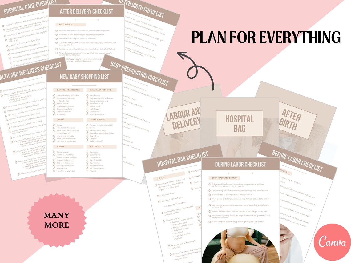 Pregnancy Checklists Expecting Mom Checklists First Time Mother and ...
