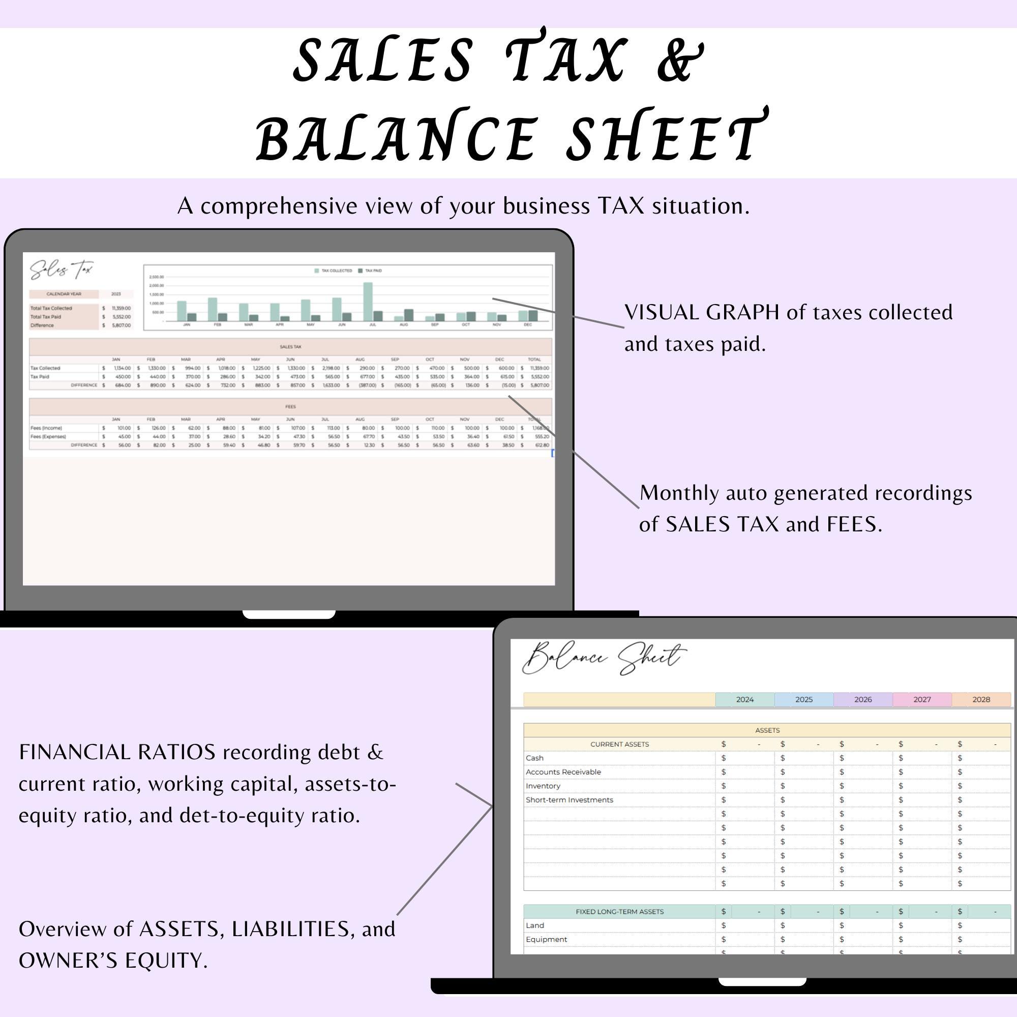 Ultimate Bookkeeping Google Sheets Business Bookkeeping Spreadsheet ...
