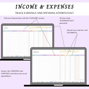 Easy Bookkeeping Template Google Sheets Business Income and Expense ...