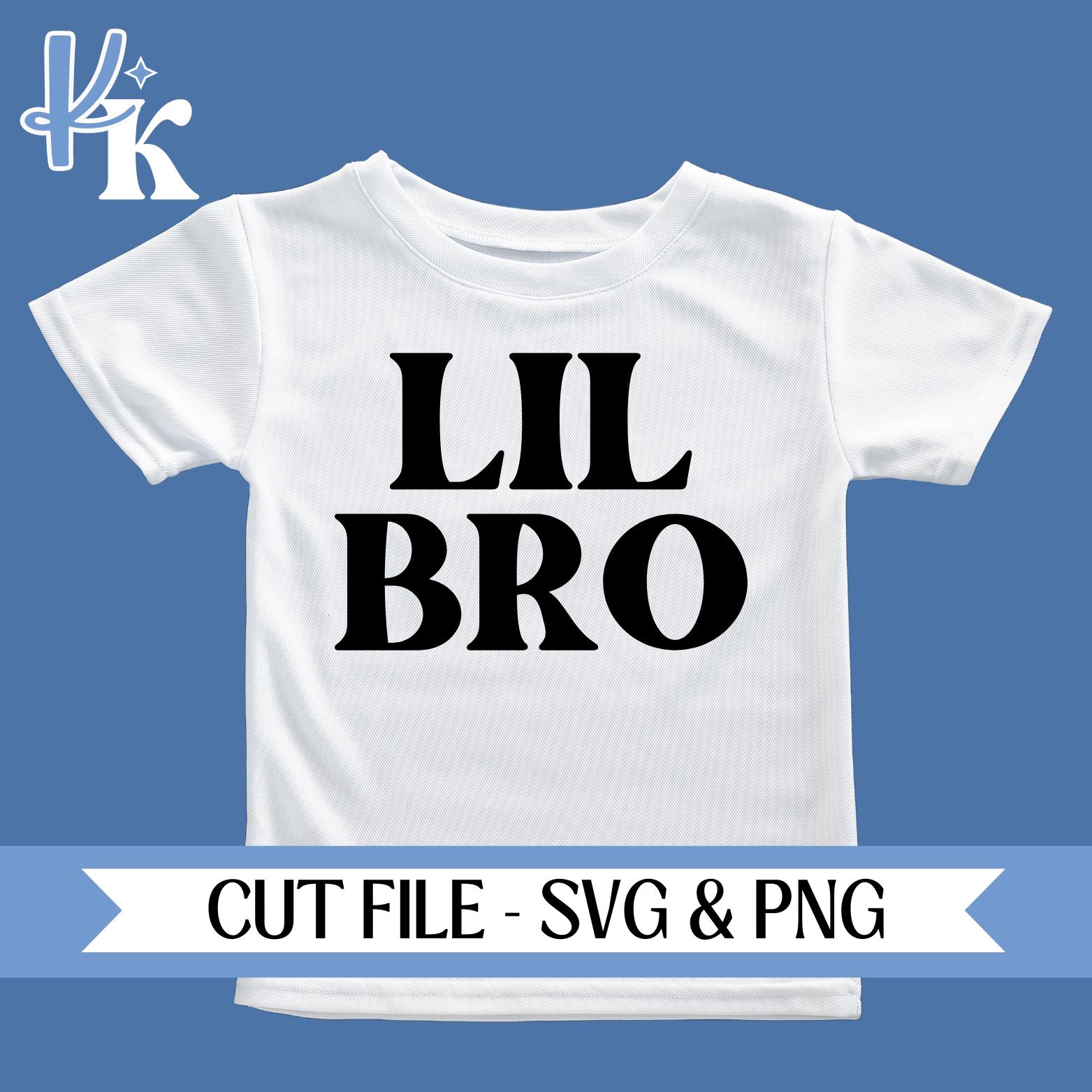 Printable Lil Bro SVG, Lil Bro PNG, Lil Bro Onesie Cutout, Lil Bro ...