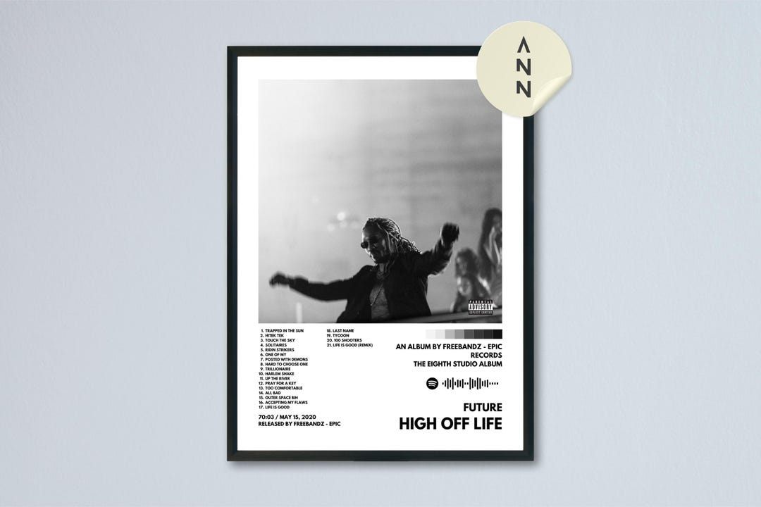 Future - High off Life Album Poster / Album Cover Poster / Wall Decor ...