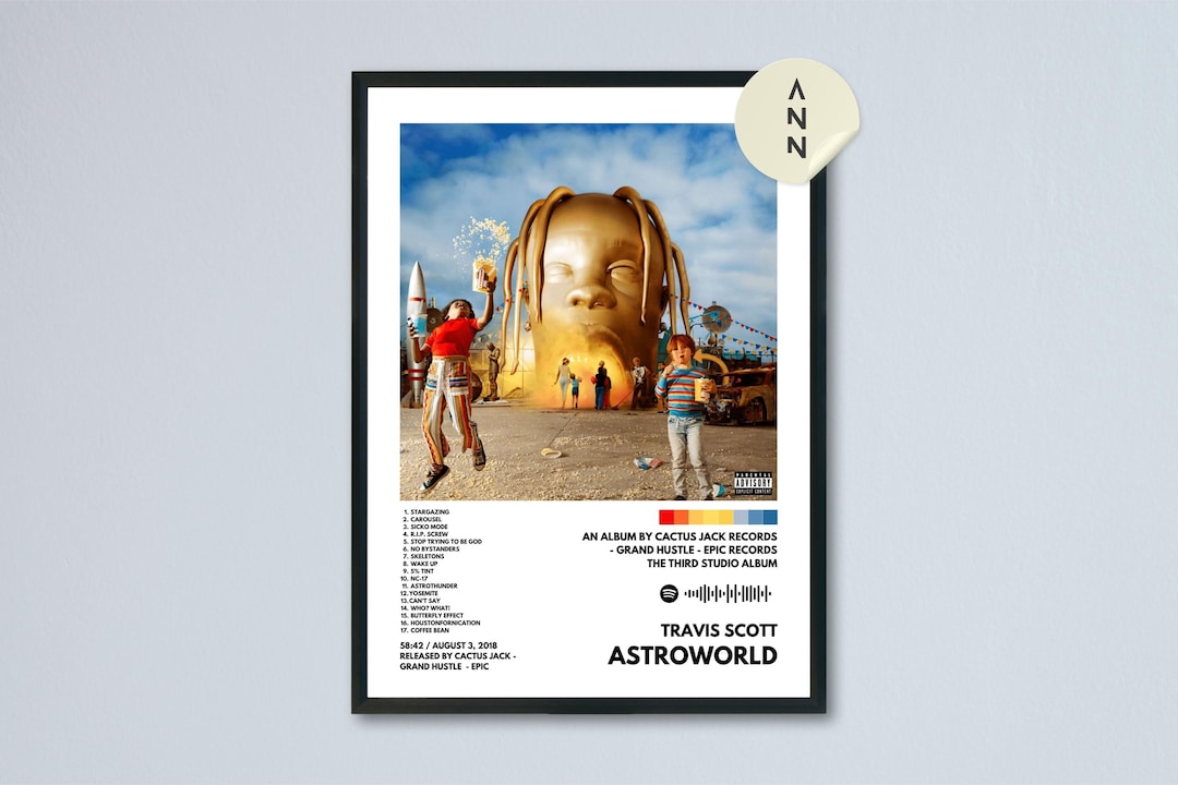 Travis Scott - Astroworld Album Poster / Album Cover Poster / Wall ...