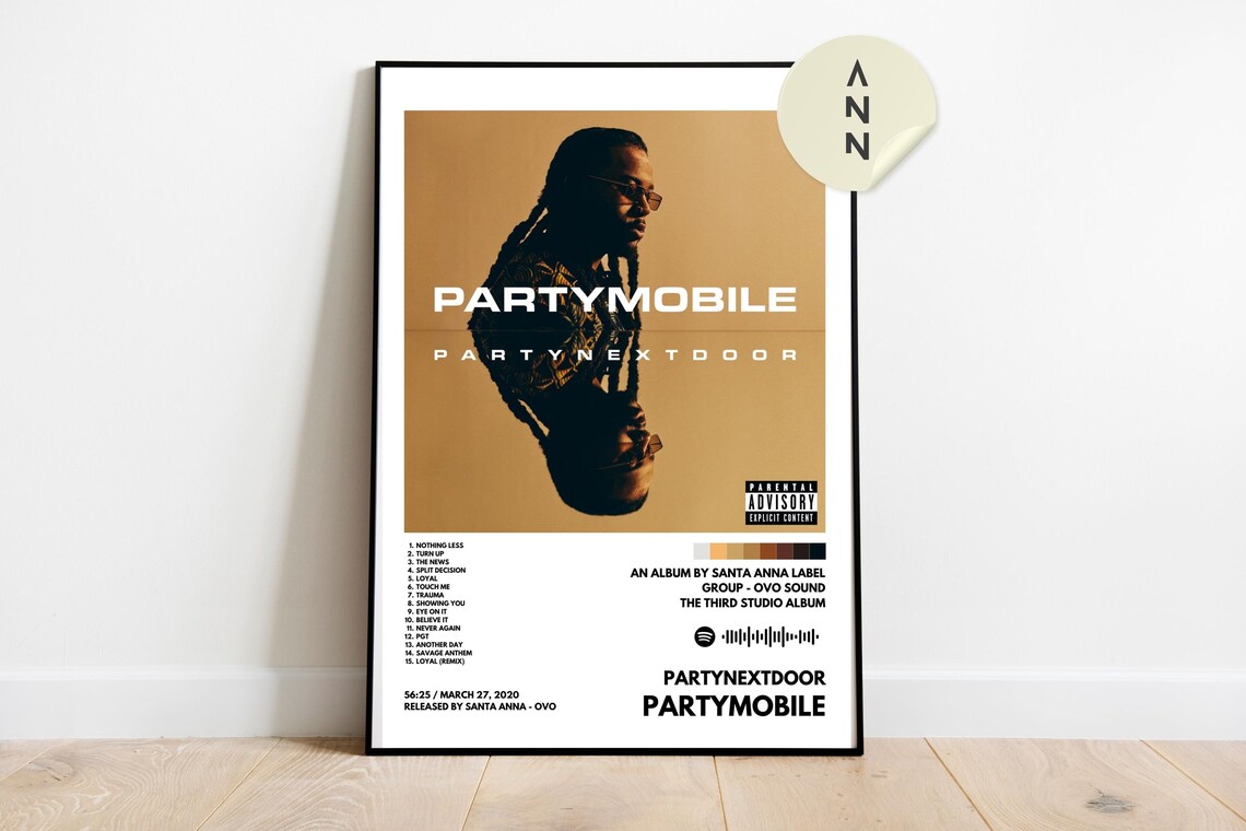 PartyNextDoor- PartyMobile Album Poster / Album Cover Poster ...