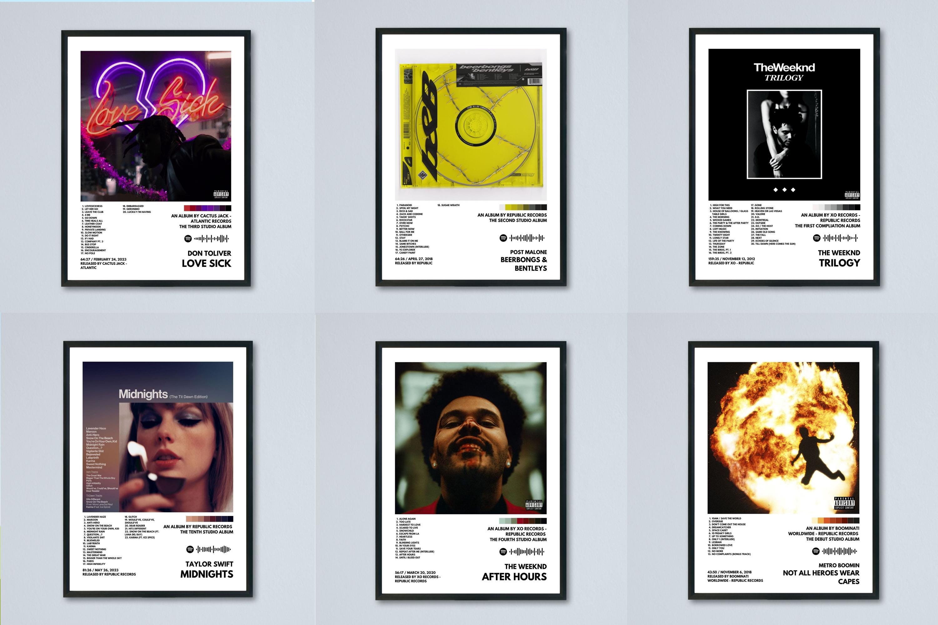 Custom Album Canvas / Album Cover Poster / Wall Decor / Poster Design ...