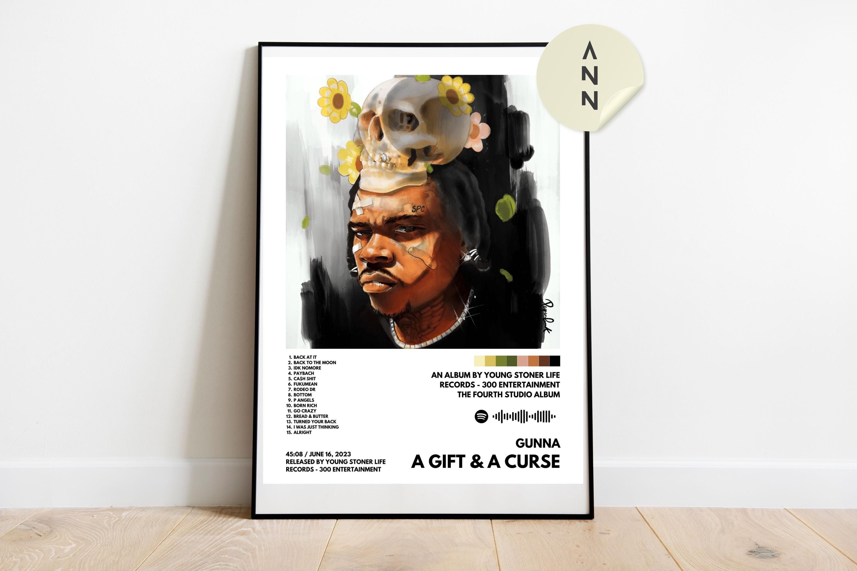 Gunna - A Gift & A Curse Album Poster / Album Cover Poster / Wall Decor ...