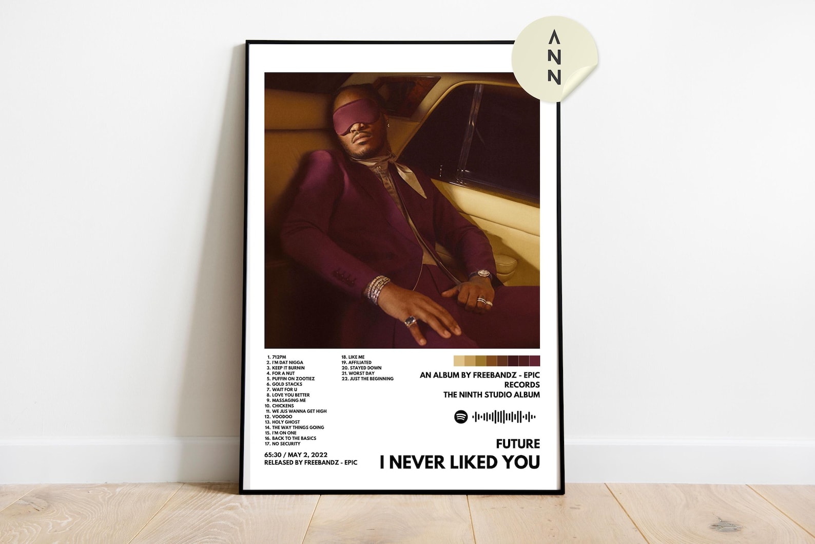 Future - I Never Liked You Album Poster / Album Cover Poster / Wall ...