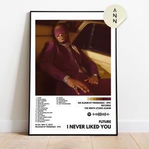 Future - I Never Liked You Album Poster / Album Cover Poster / Wall ...