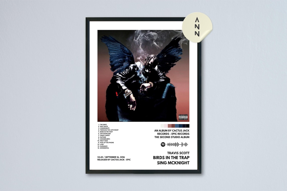 Travis Scott - Birds in the Trap Sing Mcknight Album Poster / Album ...