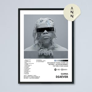 Gunna - DS4EVER Album Poster / Album Cover Poster / Wall Decor / Poster ...