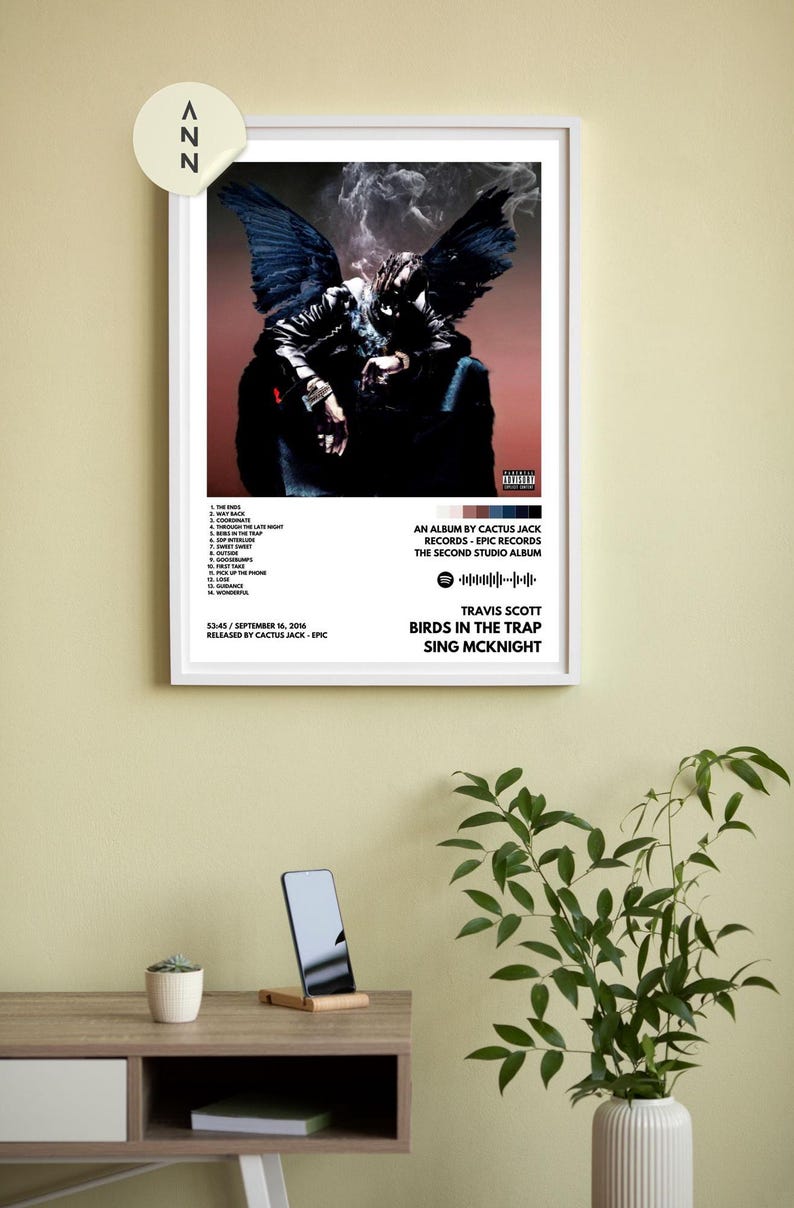 Travis Scott - Birds in the Trap Sing Mcknight Album Poster / Album ...