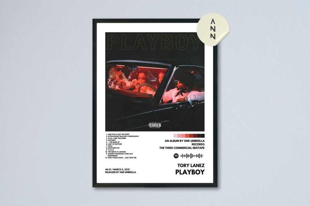 Tory Lanez - Playboy Album Poster / Album Cover Poster / Wall Decor ...