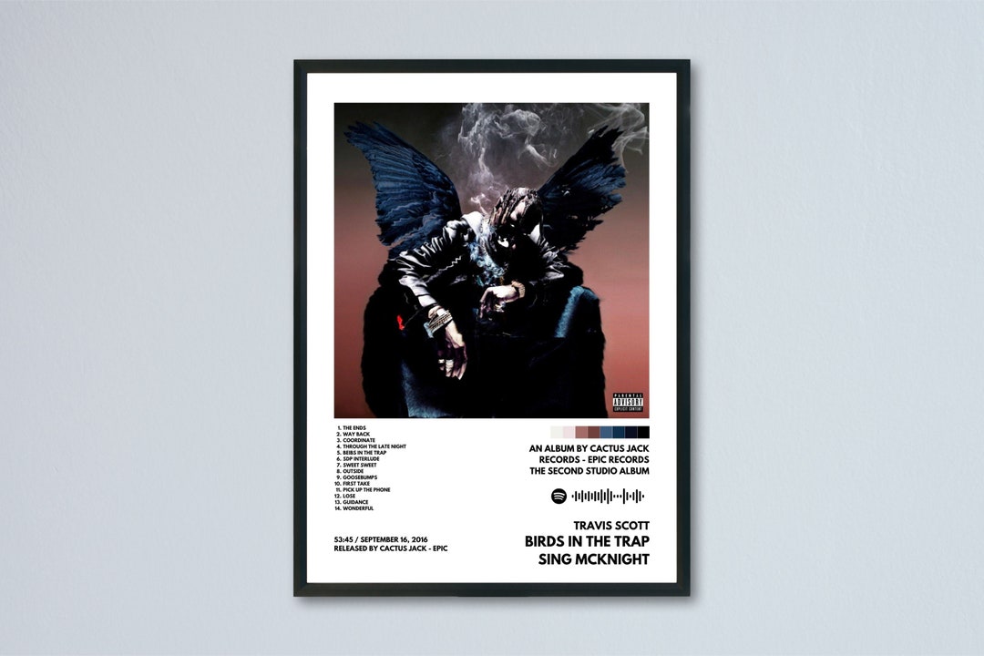 Travis Scott Birds in the Trap Sing Mcknight Album Poster / Album Cover ...