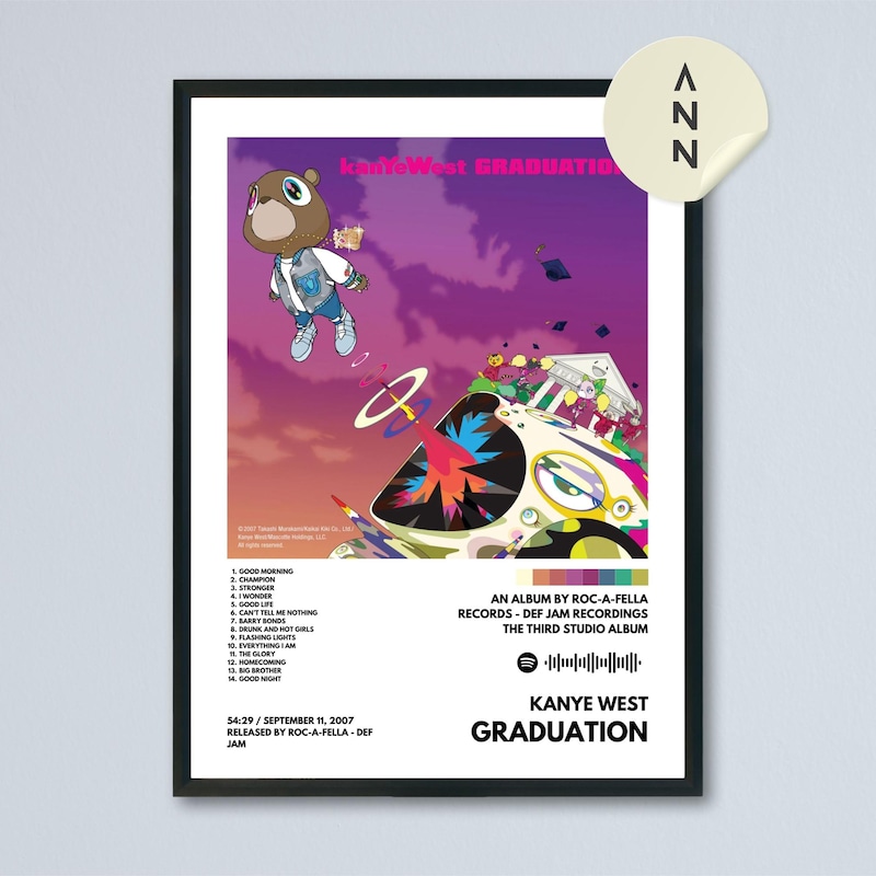 Graduation Kanye West Poster - Etsy