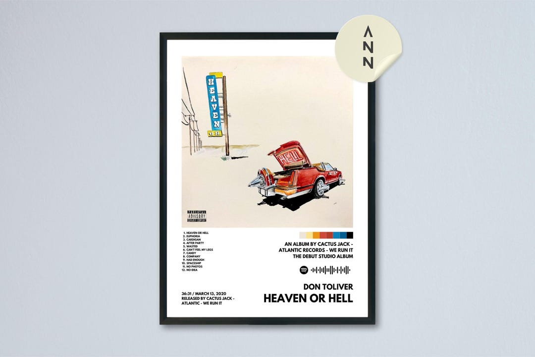 Don Toliver - Heaven or Hell Album Poster / Album Cover Poster / Wall ...