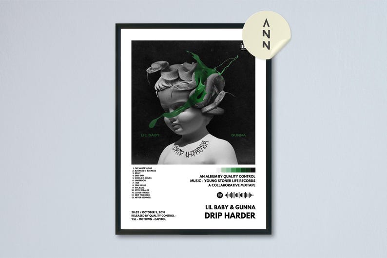 Lil Baby & Gunna - Drip Harder Album Poster / Album Cover Poster / Wall ...