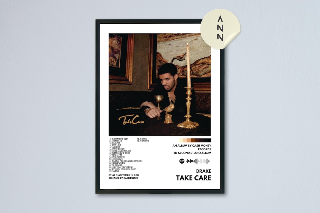 Drake - Take Care Album Poster / Album Cover Poster / Wall Decor ...