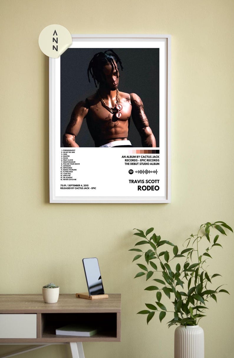 Travis Scott - Rodeo Album Poster / Album Cover Poster / Wall Decor ...