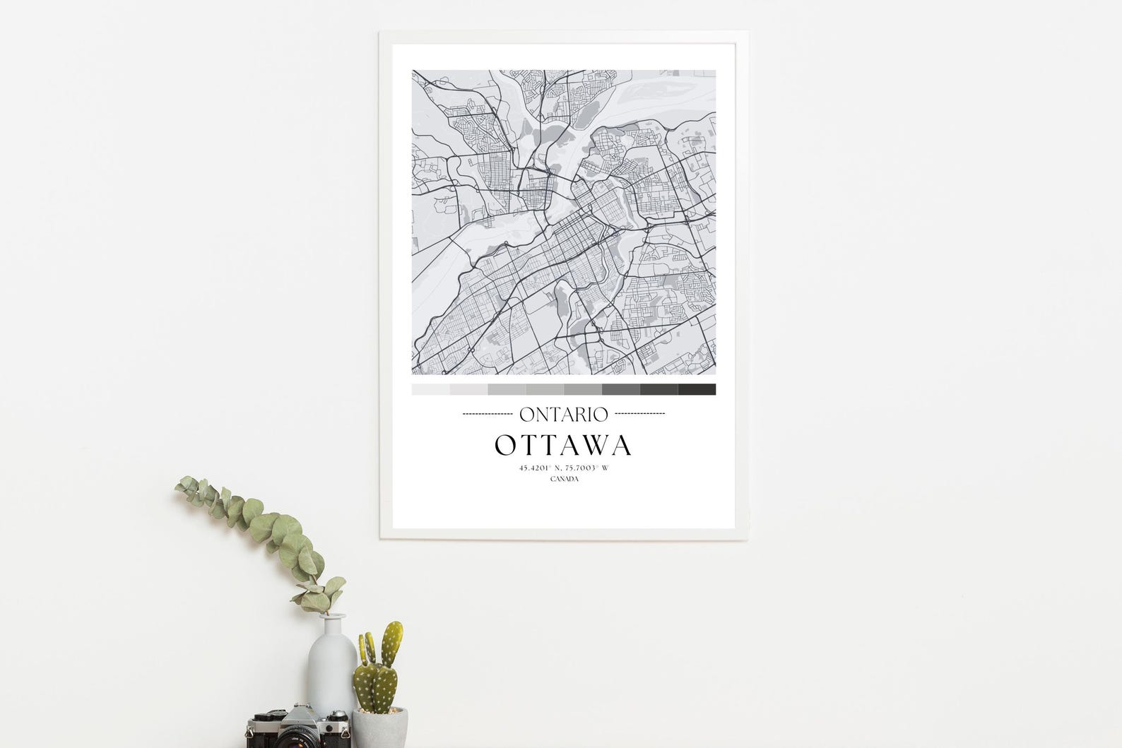 Ottawa City Map Art, City Names Ottawa Print, Ottawa Ontario Map Poster ...