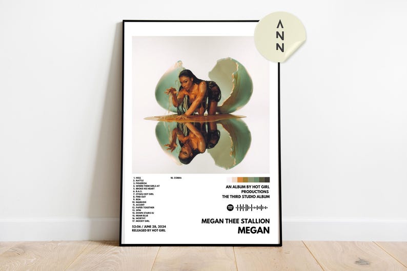 Megan Thee Stallion - MEGAN Album Poster / Album Cover Poster / Wall ...