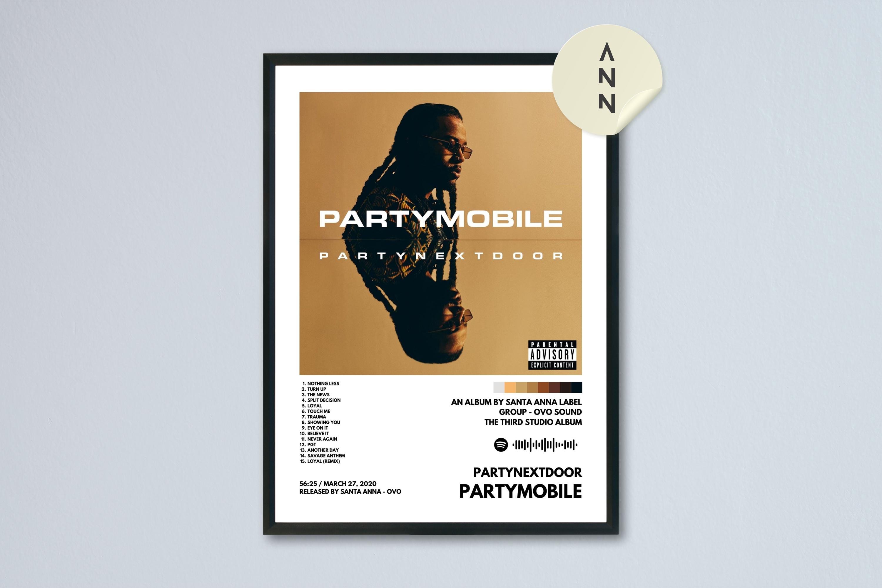 PartyNextDoor- PartyMobile Album Poster / Album Cover Poster ...
