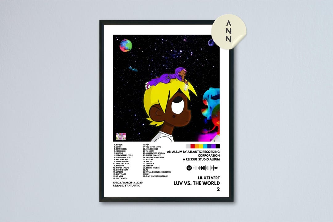 Lil Uzi Vert - LUV Vs. the World 2 Album Poster / Album Cover Poster ...