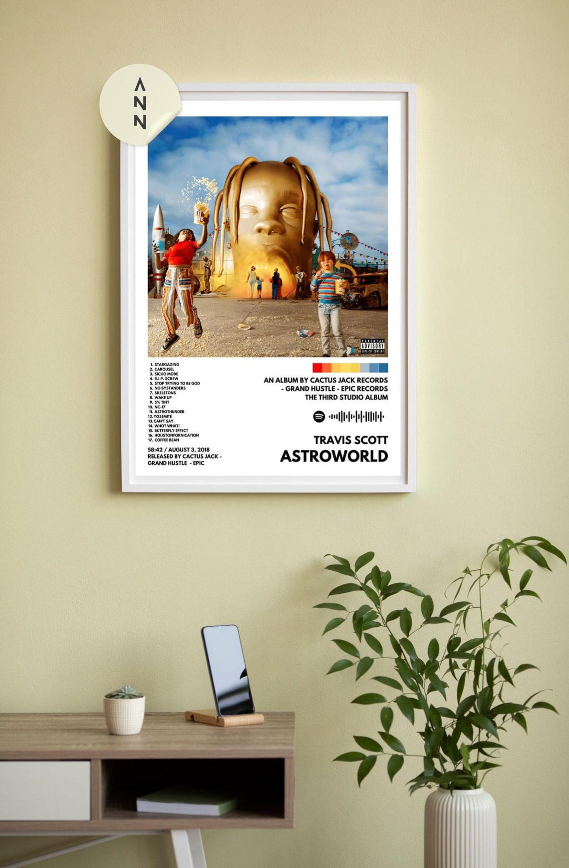 Travis Scott - Astroworld Album Poster / Album Cover Poster / Wall ...