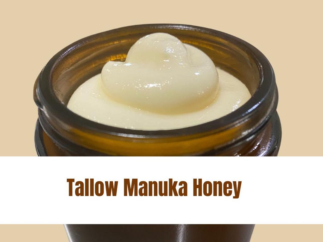 Tallow - Manuka Honey Moisturizer | Body and Face Cream | Dry Skin ...