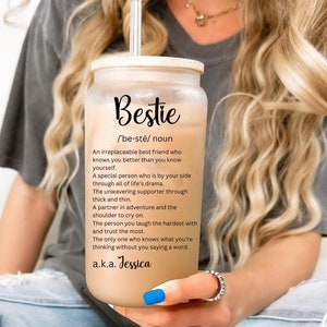 Custom Best Friend Glass Cup, Best Friend Gift, Gifts for Besties ...