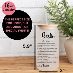 Custom Best Friend Glass Cup, Best Friend Gift, Gifts for Besties ...