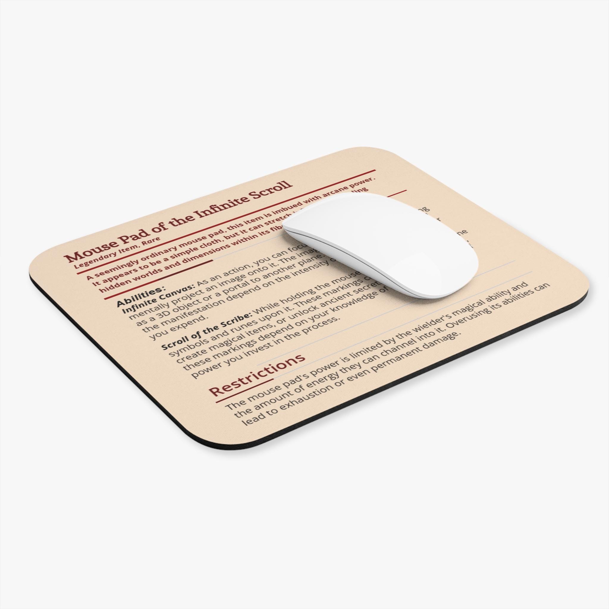 DND Magical Item Mouse Pad, 5E RPG Gamer Gift, PC Gaming Rectangle Mat ...