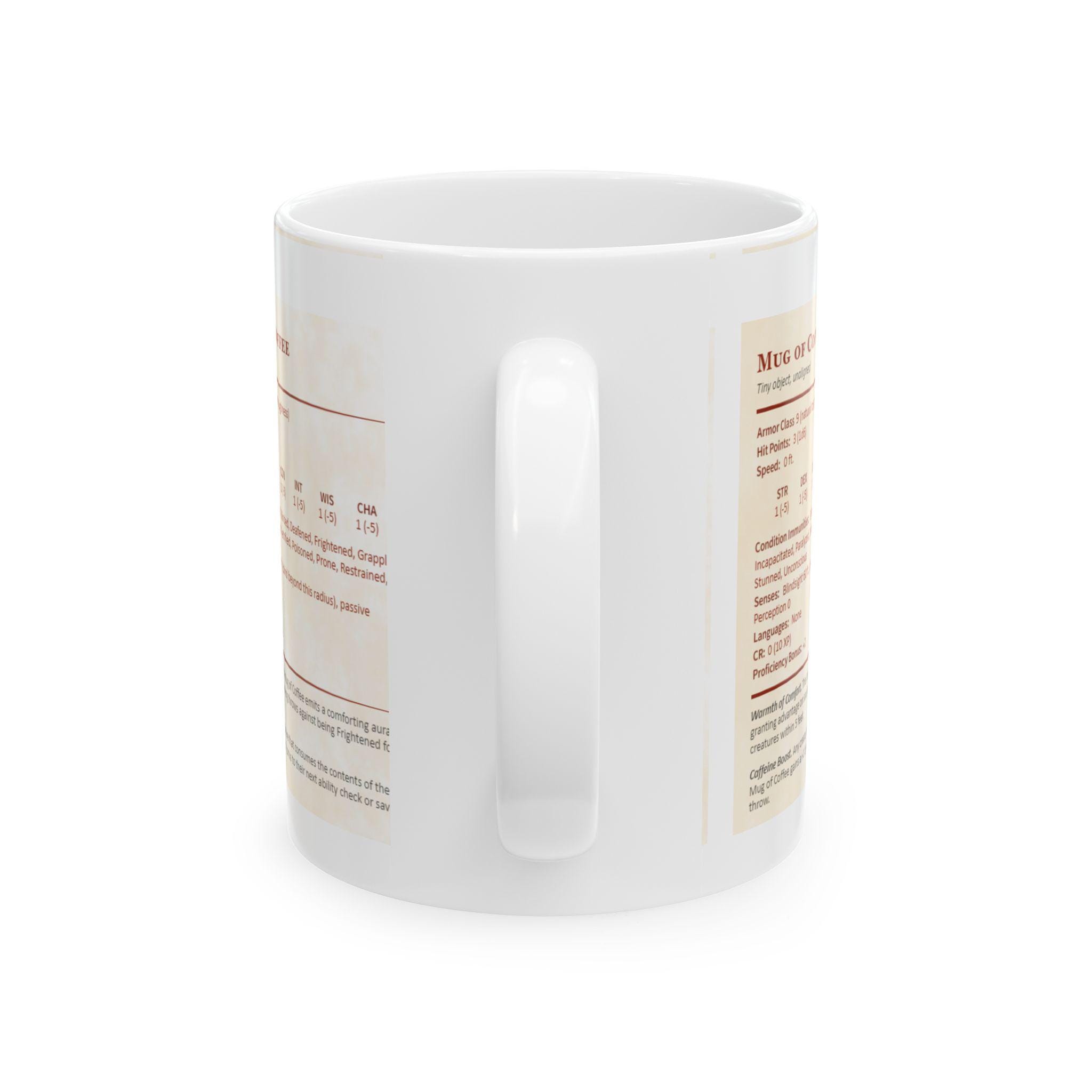 Dnd Mug of Coffee Stat Block Dungeons and Dragons RPG Gift DM Mug ...