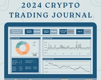 Crypto Trading Journal 2024 Google Sheets Dashboard Tracker Trading ...
