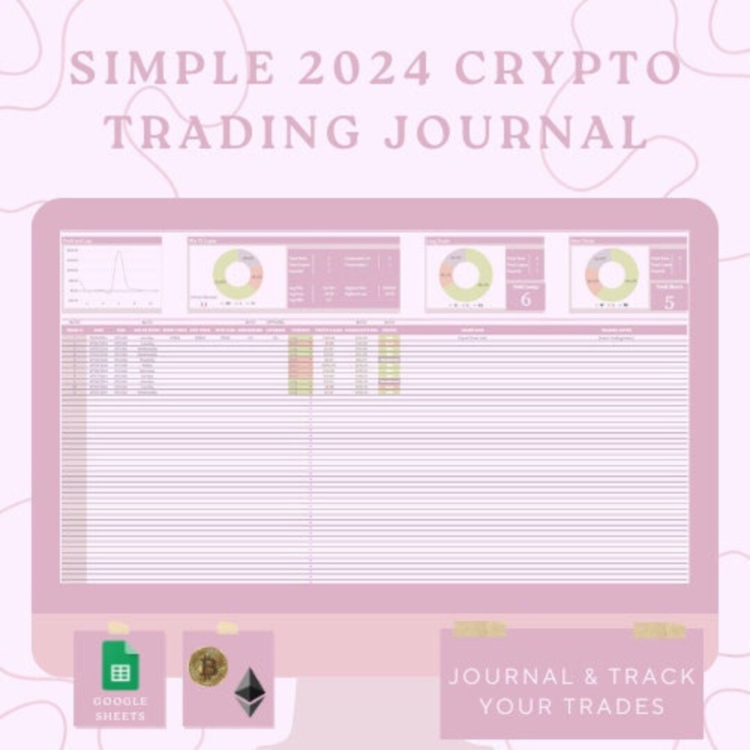 Simple Crypto Trading Journal 2024 Google Sheets Dashboard Tracker ...