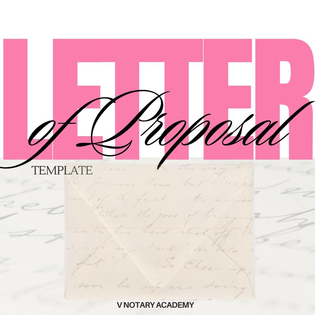 Letter of Proposal Template - Etsy
