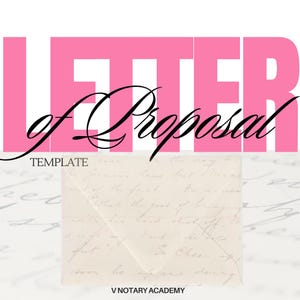 Letter of Proposal Template - Etsy