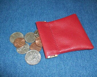 Red coin purse | Etsy