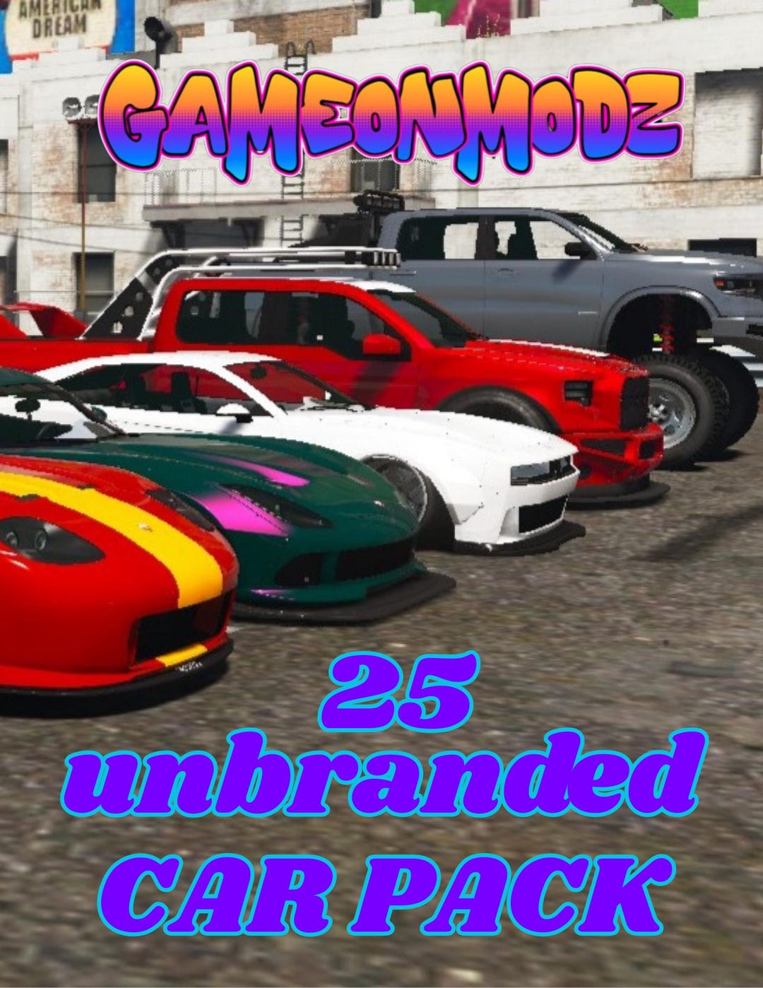 25-car Pack | Non-branded | GTA V Fivem | Custom Vehicles | TOS Safe ...