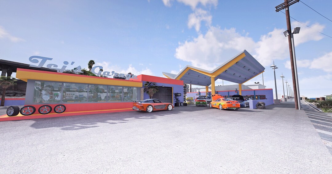 Fast and Furious Tej Garage MLO | GTA V | Fivem | Beachfront Location ...