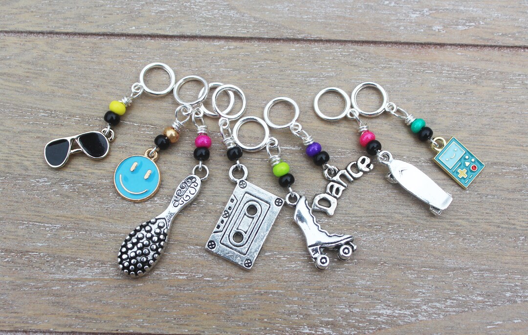All About the 80s - 1980s Iconic Non-snag Stitch Markers - Etsy