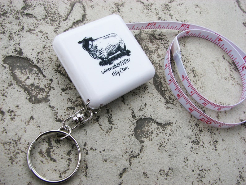 Sheep Tape Measure With Key Ring/chain - Etsy