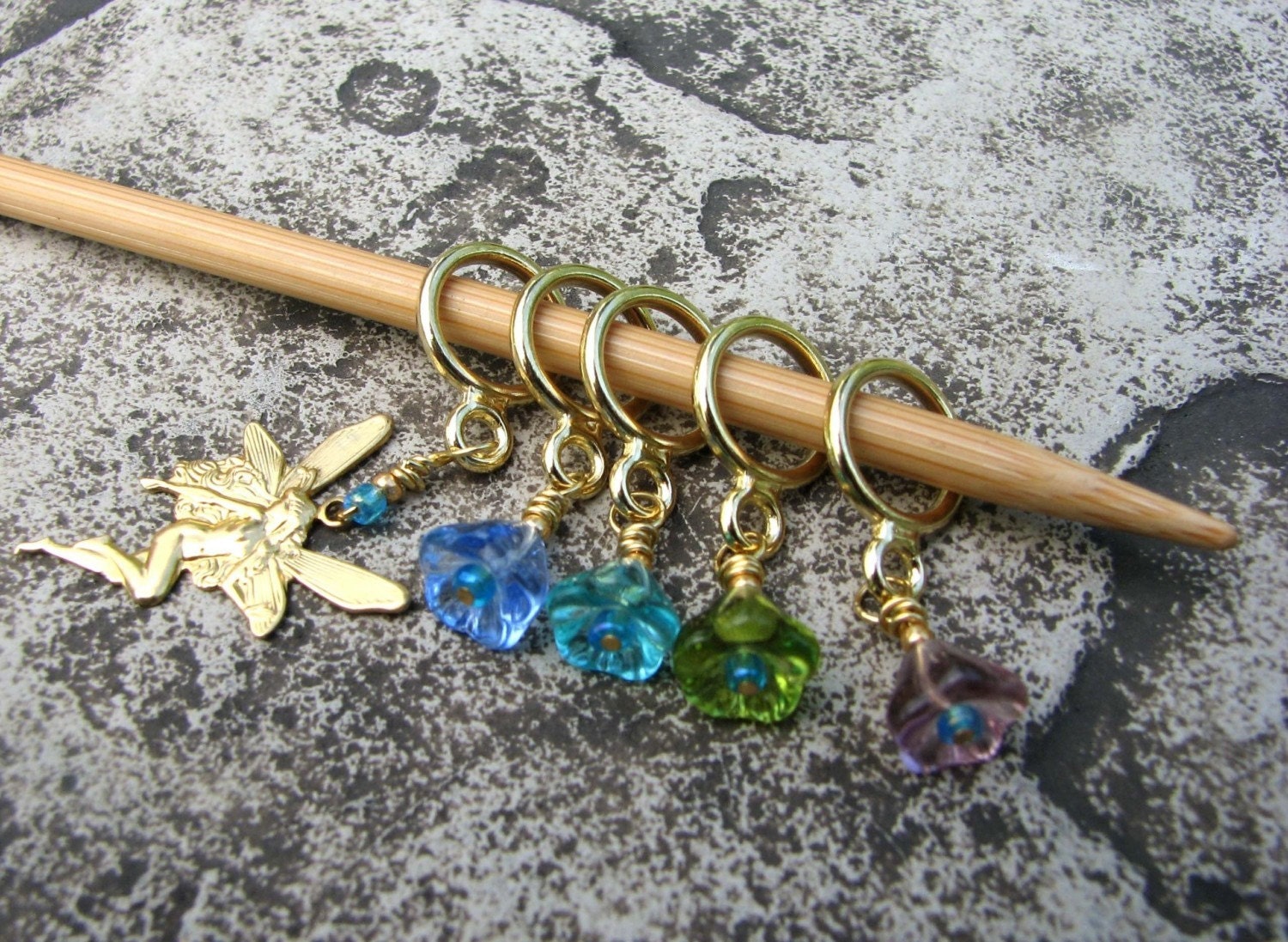 Fairy and Flower Stitch Markers | Etsy