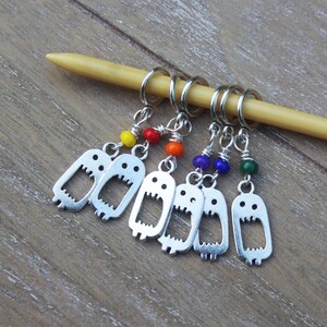 Friendly Monster Non-snag Stitch Markers - Etsy