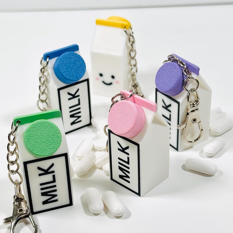 Pill Holder Keychain - Etsy
